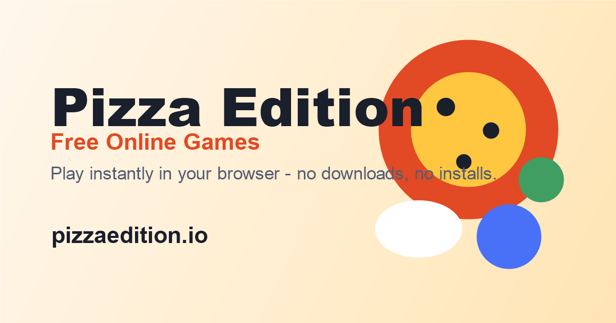 Pizza Edition - Play Free Online Games